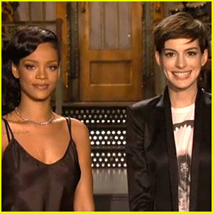 Rihanna & Anne Hathaway: ‘Saturday Night Live’ Promo! | Anne Hathaway ...