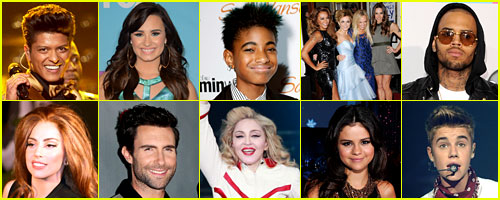 Just Jared’s Most Popular Music Acts 2012 | 2012 Year End Recap | Just ...