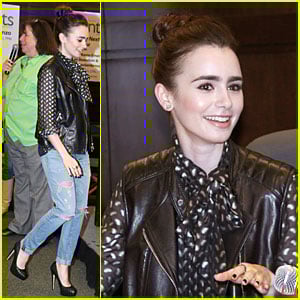 Lily Collins: ‘Clockwork Princess’ Book Release! | Lily Collin | Just ...