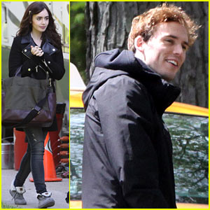 Lily Collins & Sam Claflin Film ‘Love, Rosie’ in Toronto! | Lily ...