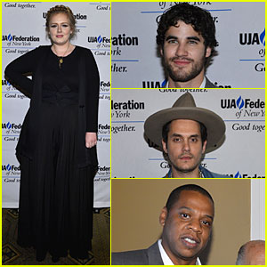 Adele & John Mayer: Rob Stringer Music Visionary Luncheon! | Adele, Darren Criss, Jay Z, John ...