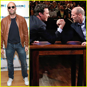 Jason Statham: Arm Wrestling on ‘Fallon’! | Jason Statham, Jimmy Fallon ...