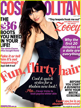 Zooey Deschanel Covers ‘Cosmopolitan Australia’ July 2013 | Magazine ...