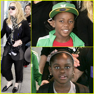 Madonna Lands in London with David & Mercy! | Celebrity Babies, David ...