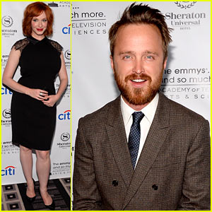 Christina Hendricks & Aaron Paul: Performers Peer Reception! | Aaron ...