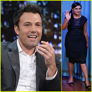 Ben Affleck & Mindy Kaling: ‘Jimmy Fallon’ Guests! | Ben Affleck, Mindy ...