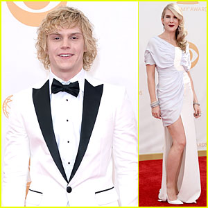 Evan Peters & Lily Rabe – Emmys 2013 Red Carpet | 2013 Emmy Awards ...