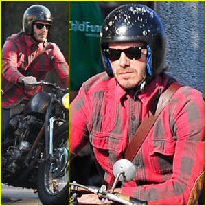 David Beckham: Motorcycle Man in WeHo! | David Beckham : Just Jared
