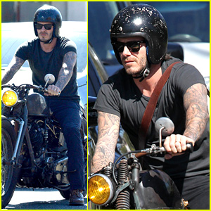 David Beckham Rides Motorycle in Beverly Hills All Week! | David ...