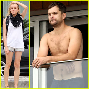 Joshua Jackson: Shirtless Before Day Out with Diane Kruger! | Diane ...