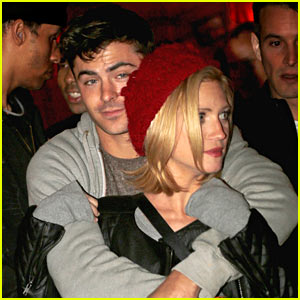 Zac Efron Hugs Brittany Snow From Behind at Haunted Hayride | Brittany ...
