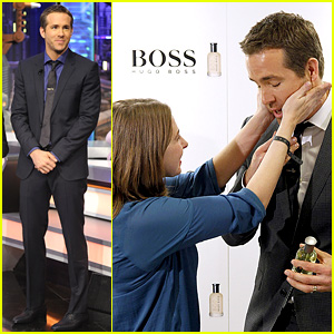 Ryan Reynolds Lets Fans Feel Him Up at Boss Bottled Event! | Ryan ...
