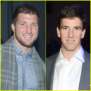 Tim Tebow & Eli Manning: Football Studs at DirecTV Super Bowl Party ...