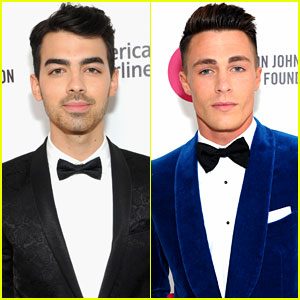 Joe Jonas & Colton Haynes: Elton John Oscars Party 2014 | 2014 Oscars ...