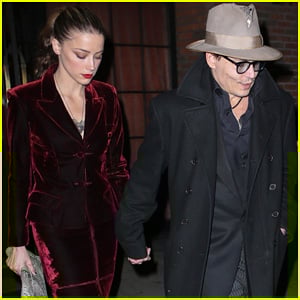 Johnny Depp Takes Fiancee Amber Heard Out for Early Brithday Dinner ...