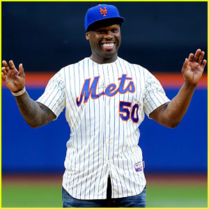 50 Cent Throws First Pitch at Mets Game & Is Way Off the Mark – Watch ...