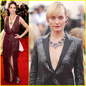 Michelle Monaghan & Amber Valletta Rock Plunging Necklines at Met Ball ...