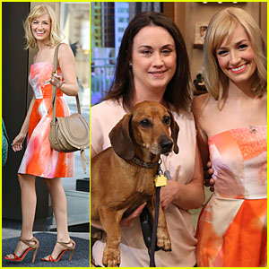 Beth Behrs Looks Pretty Happy to See Slimmed Down & Healthy Obie ...
