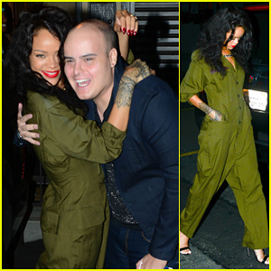 Rihanna Poses with Excited Fan Before Late Night Studio Session ...