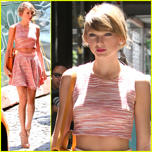 Taylor Swift Shows Off Midriff After Three Get Arrested Outside Her ...