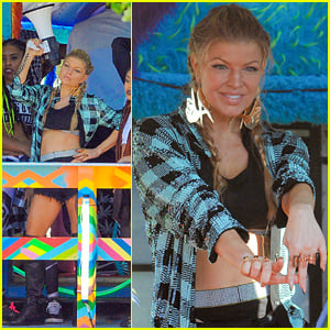 Fergie Parties on a Bus for ‘L.A. Love (La La)’ Music Video Shoot ...