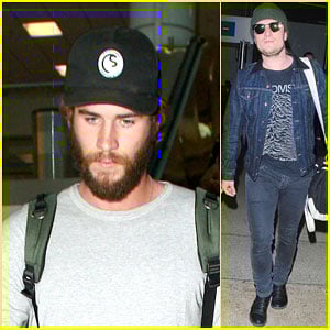 Liam Hemsworth & Josh Hutcherson Arrive in L.A. Ahead of ‘Mockingjay ...