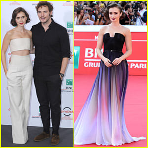 Lily Collins & Sam Claflin Premiere ‘Love, Rosie’ In Rome | Lily ...