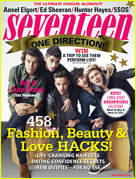 One Direction Covers ‘Seventeen’ Mag’s Hot Guys Issue | Harry Styles ...