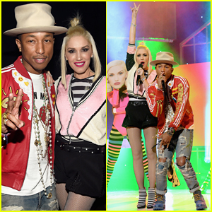Gwen Stefani & Pharrell Williams Perform ‘Spark the Fire’ at People Mag ...