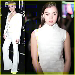 Miley Cyrus & Hailee Steinfeld Are White Hot at Shooting Stars Exhibit ...