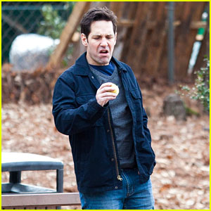 Paul Rudd Looks Horrified By His Snack On Set | Paul Rudd | Just Jared ...