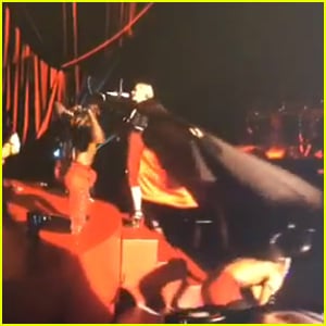 Madonna Falls On Stage Backwards at BRIT Awards 2015 (Video) | 2015 ...