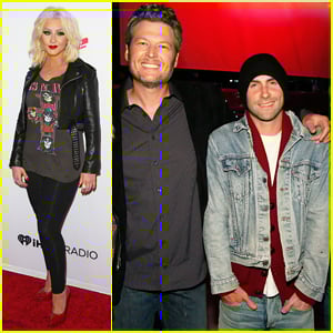 Adam Levine & Christina Aguilera Hit The Stage at ‘The Voice’ Season 8 ...