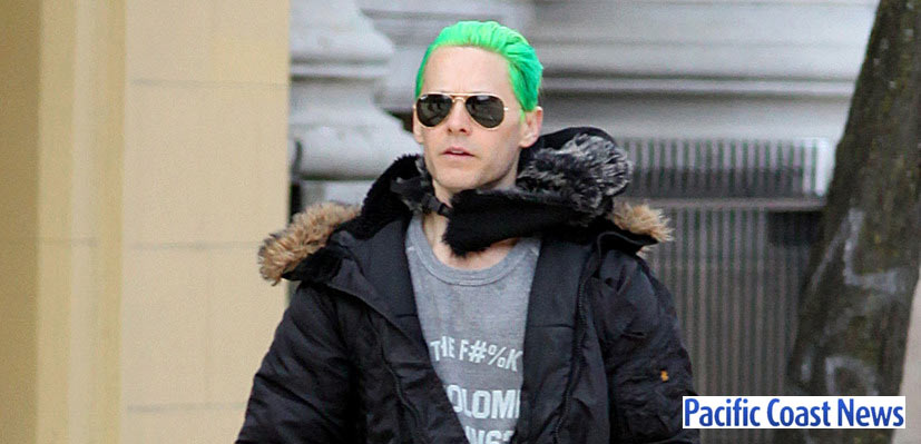 Jared Leto’s Green Hair Is Slicked Back for Toronto Bike Ride | Jared ...