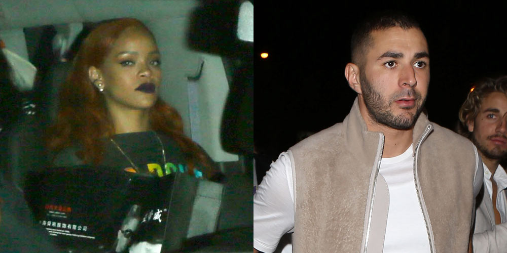 Rihanna Steps Out for a Club Night with Rumored Boyfriend Karim Benzema ...