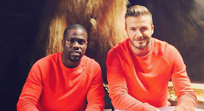 David Beckham & Kevin Hart Are Adorable Twins For H&M Campaign | David ...