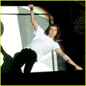 Harry Styles Takes an Epic Fall During One Direction Concert! | Harry ...