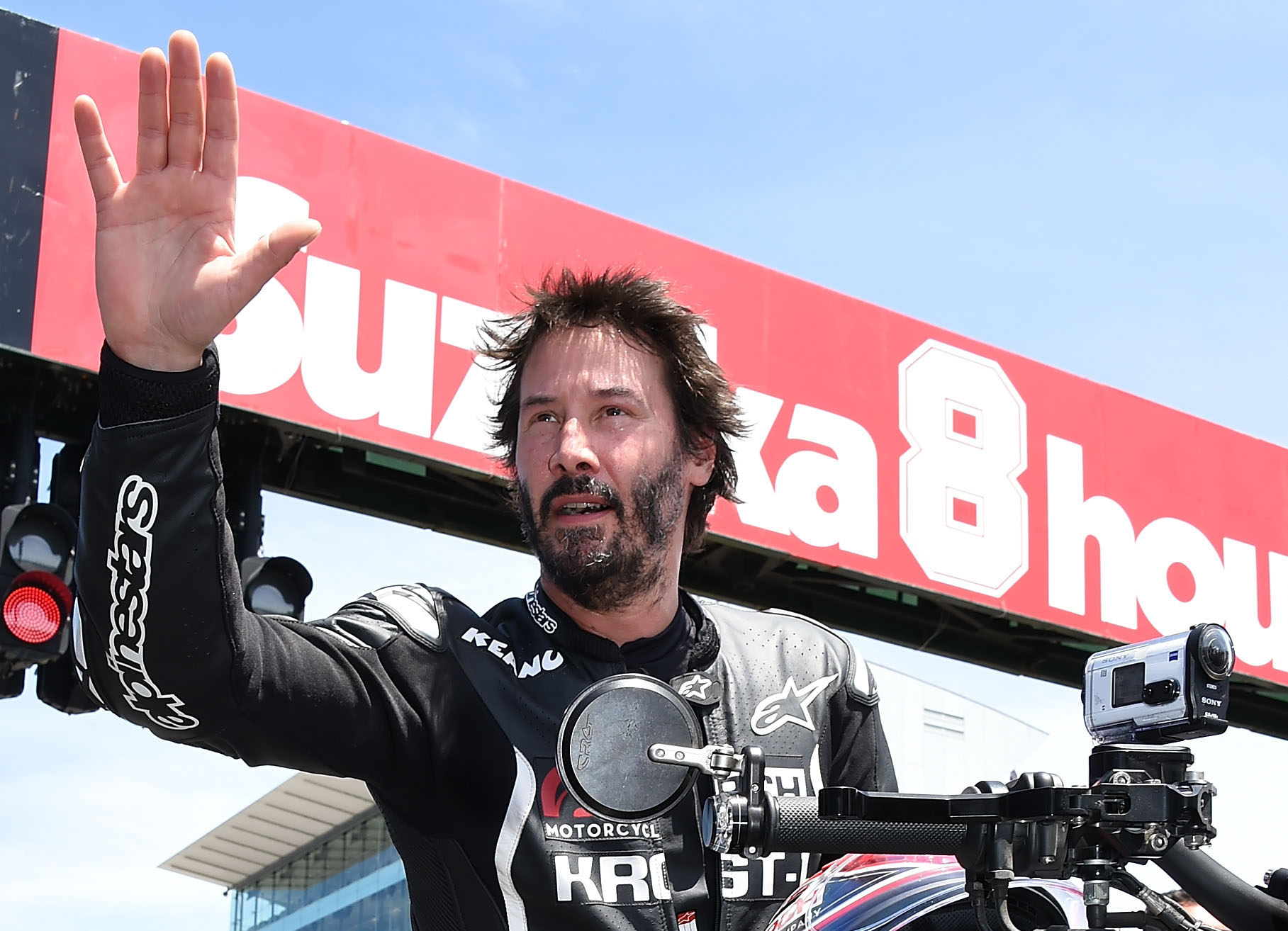 Keanu Reeves Hops on a Motorcycle During Suzuka 8 Hours! | Keanu Reeves ...