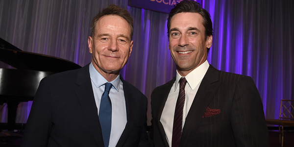 Jon Hamm & Bryan Cranston Suit Up for HFPA Event! | 2015 HFPA Annual ...