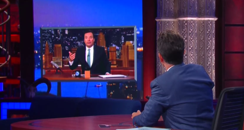 Jimmy Fallon Surprises on ‘Stephen Colbert’ Series Premiere | Jimmy ...