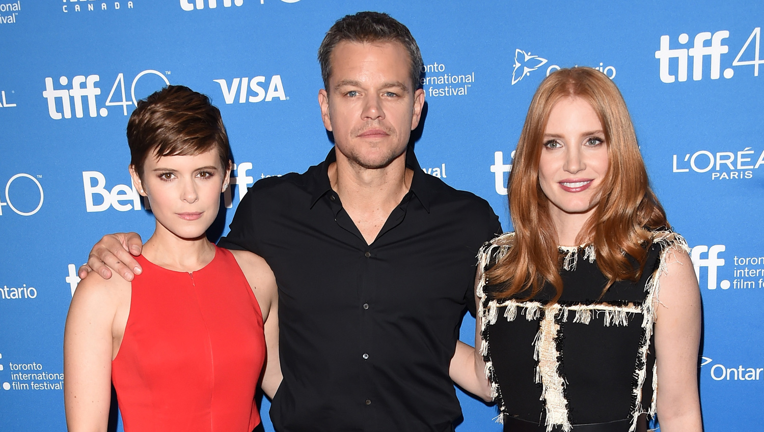 Matt Damon, Jessica Chastain, & Kate Mara Bring ‘The Martian’ to TIFF ...