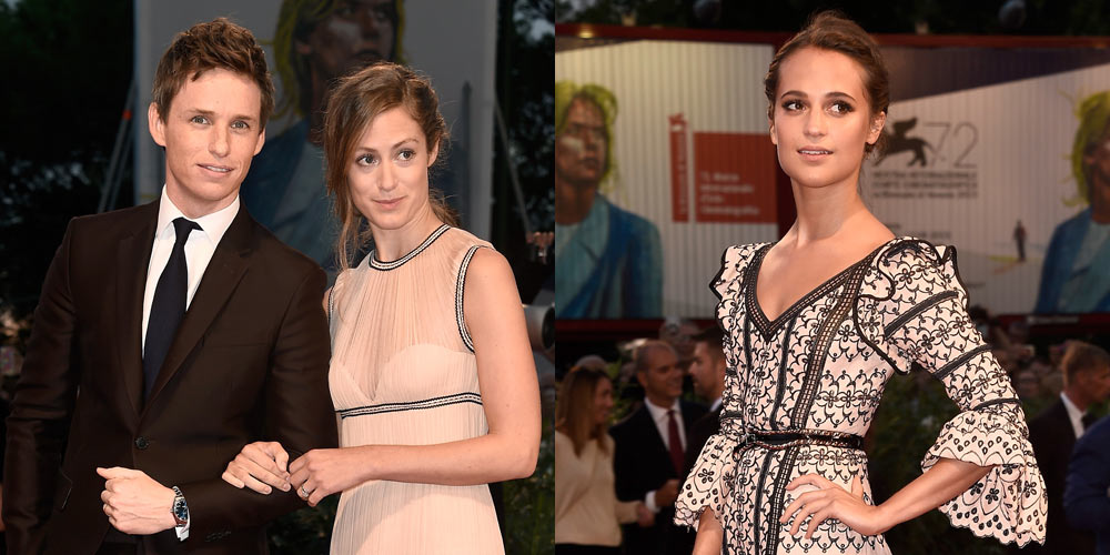 Eddie Redmayne Brings His Wife to ‘Danish Girl’ Premiere | 2015 Venice ...