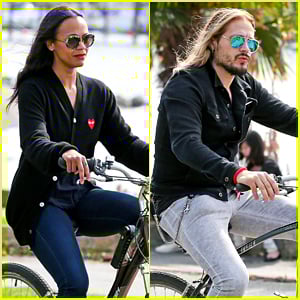 Zoe Saldana & Marco Perego Spend Saturday with Their Family! | Marco ...