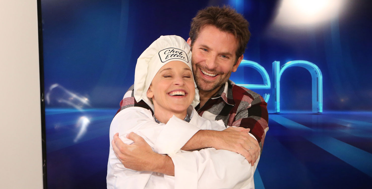 Bradley Cooper Gives Ellen DeGeneres a Hilarious Helping Hand in the ...