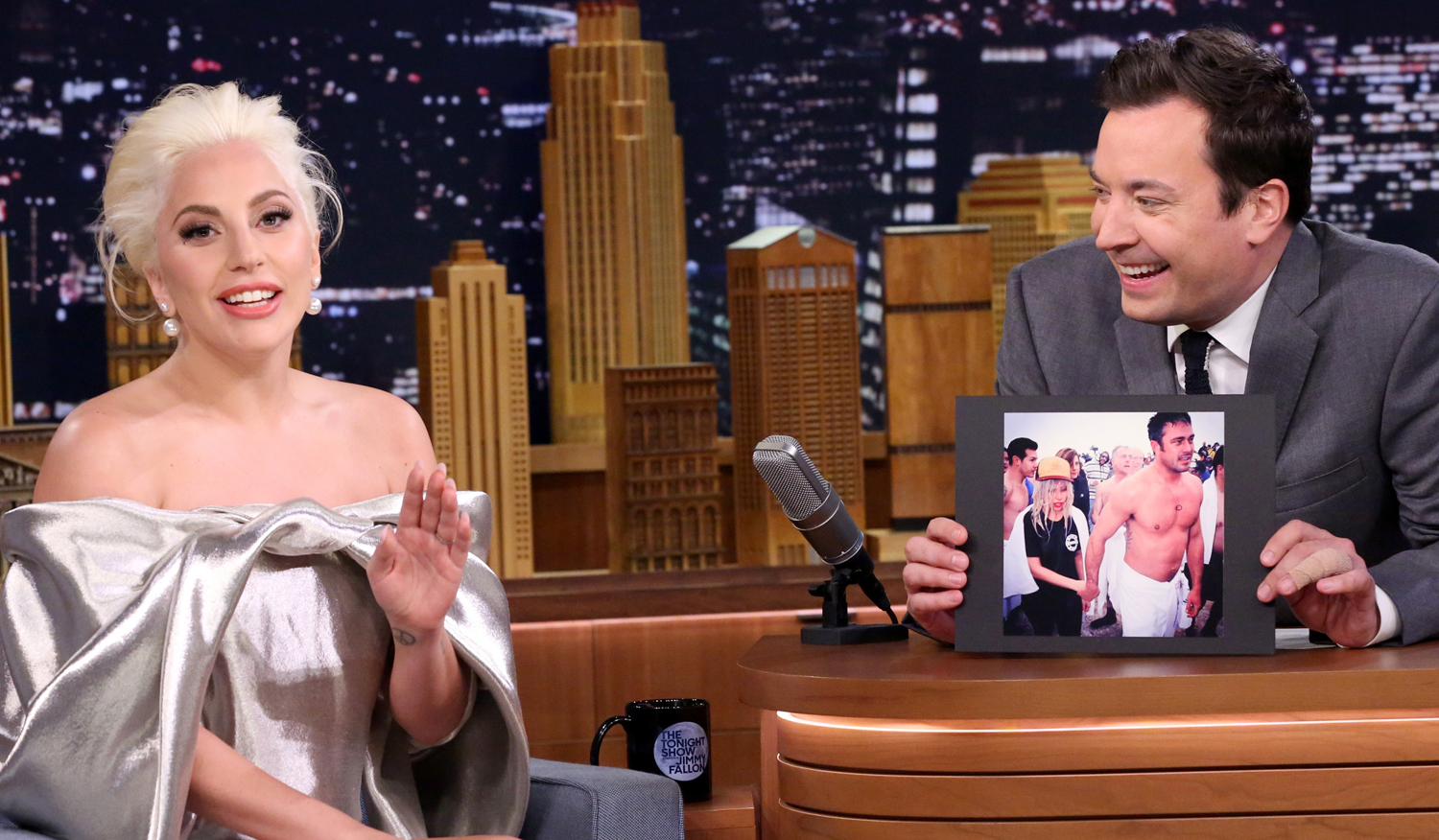 Lady Gaga Talks Engagement Ring with Jimmy Fallon | Jimmy Fallon, Lady ...