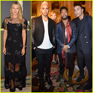 Maria Sharapova Joins Miguel & Lewis Hamilton At ‘Elle’ Mag Anniversary ...