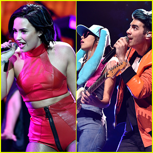 Demi Lovato & DNCE Heat Up Jingle Ball Dallas 2015 | 2015 Jingle Ball ...