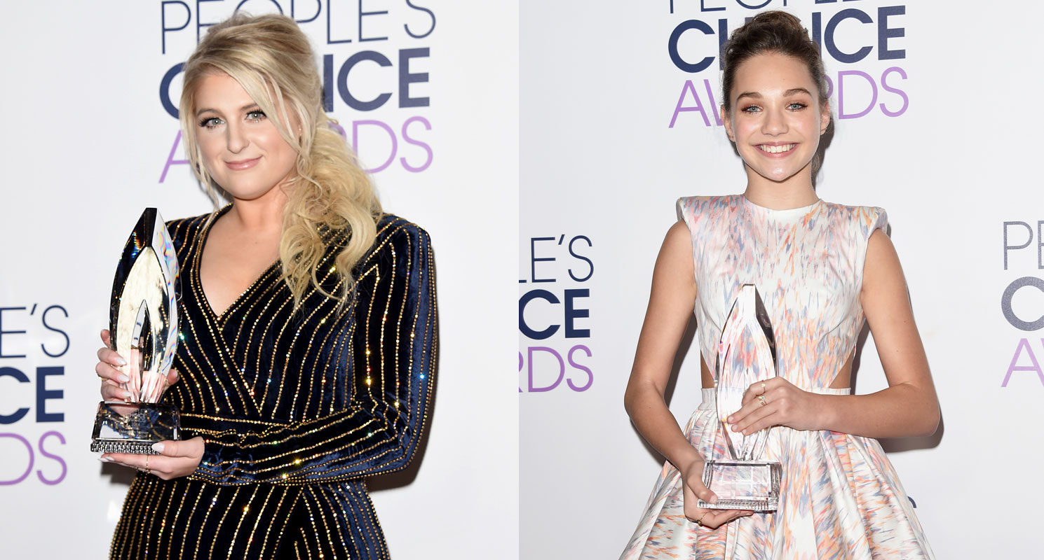 Meghan Trainor & Maddie Ziegler Win at People’s Choice Awards: ‘Can’t ...