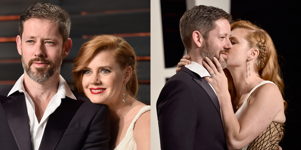 Amy Adams Plants Kiss on Partner Darren Le Gallo at Vanity Fair Oscar ...
