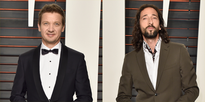 Jeremy Renner & Adrien Brody Suit Up For Vanity Fair Oscars Party 2016 ...